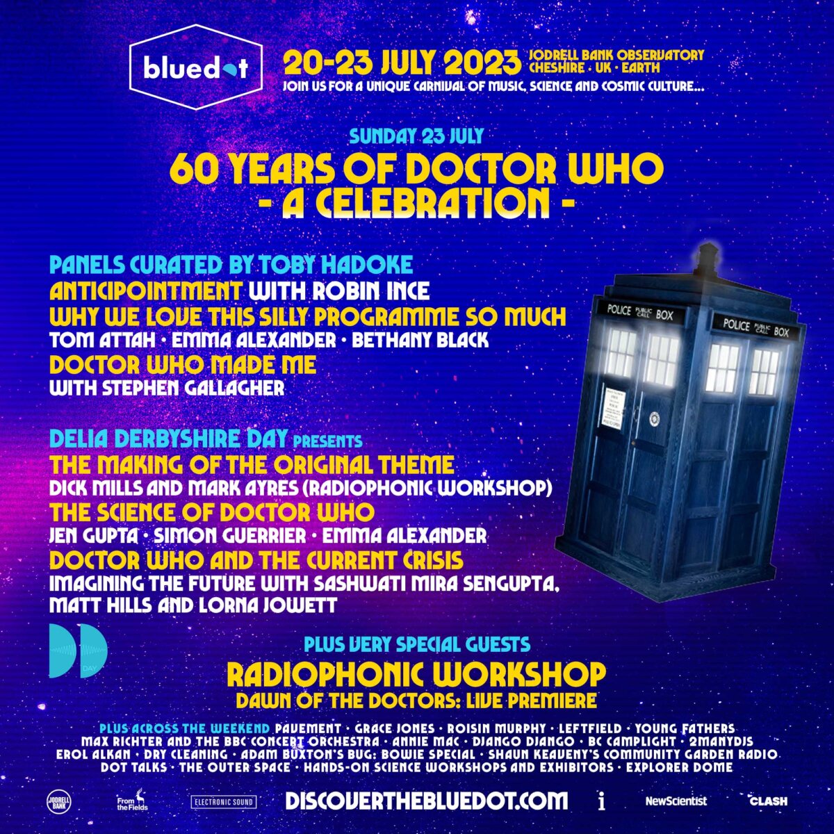 Doctor Who 60th Anniversary Celebrations Come To Bluedot Bluedot