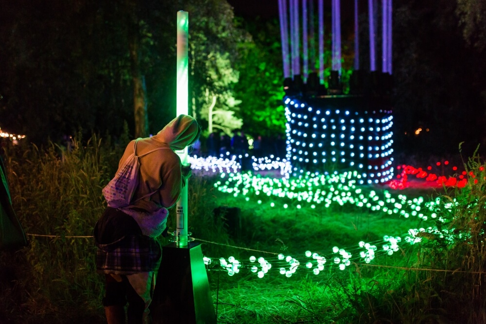 Interactive Light Art - Bluedot